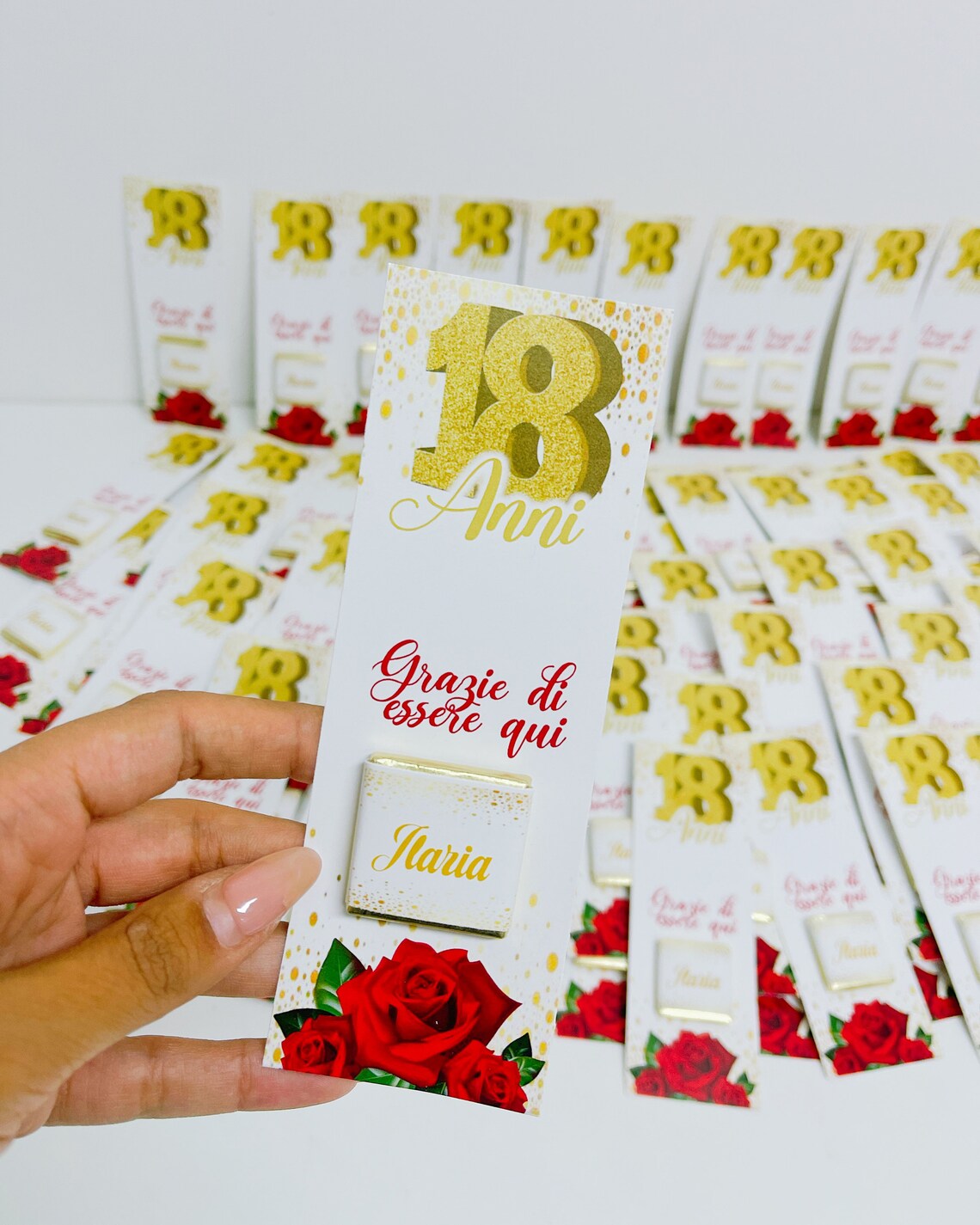 Placeholder With Personalized Chocolate - Etsy