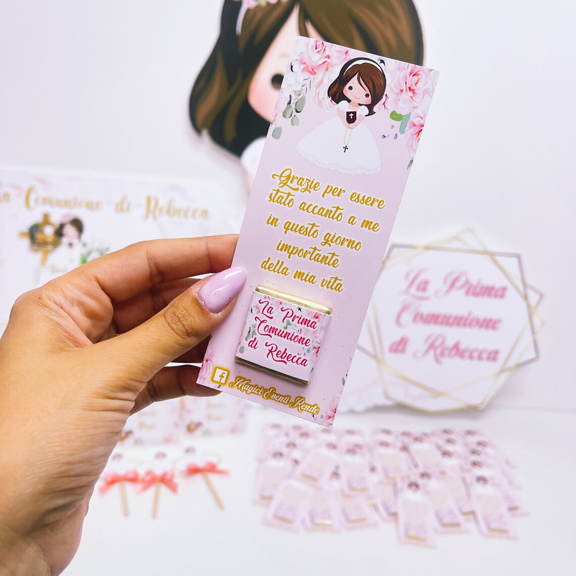 Placeholder With Personalized Chocolate - Etsy