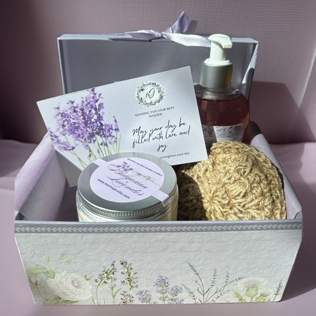Natural Bulgarian Lavender Bath Sets - Etsy
