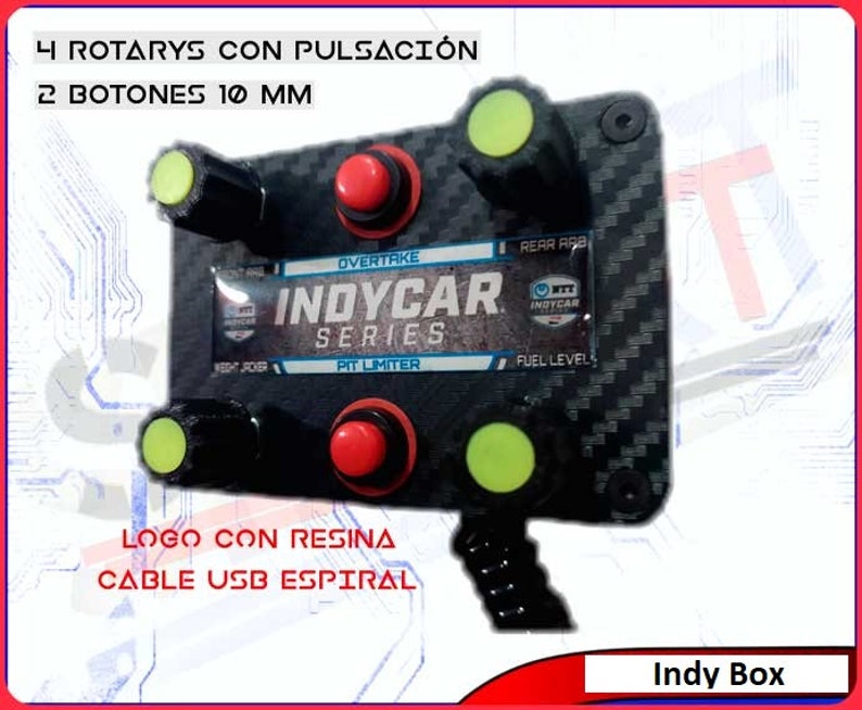 Indy Box. Simracing Button Panel for Simulators. Ideal for Indycar ...