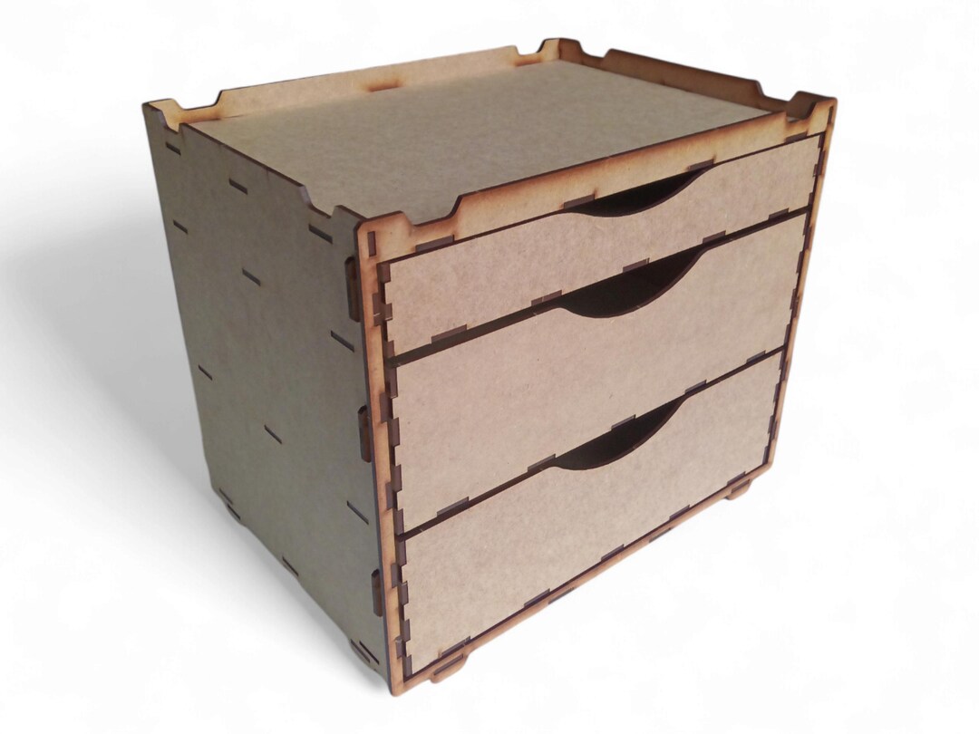 A4B-3C A4-sized MDF Wood Organizer. Multi-purpose Stackable Shelving ...