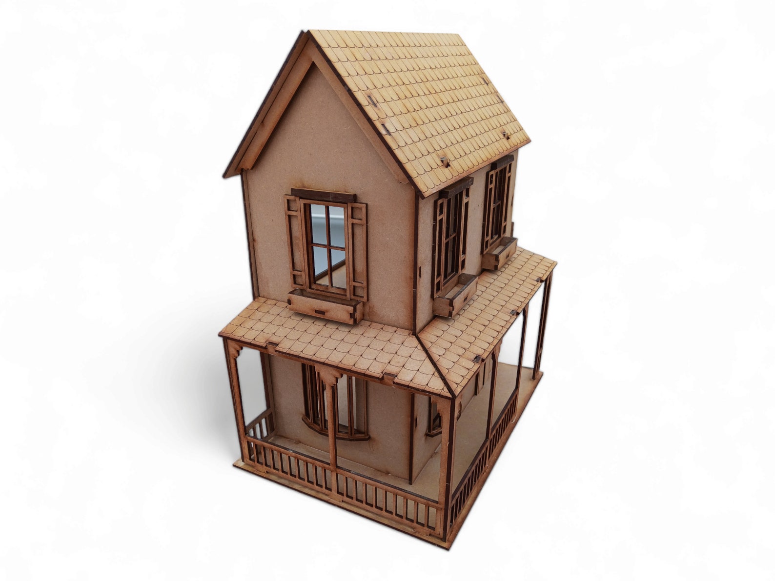 Dollhouse Laser Cut MDF 3mm Model "maria" to Assemble and Paint - Etsy