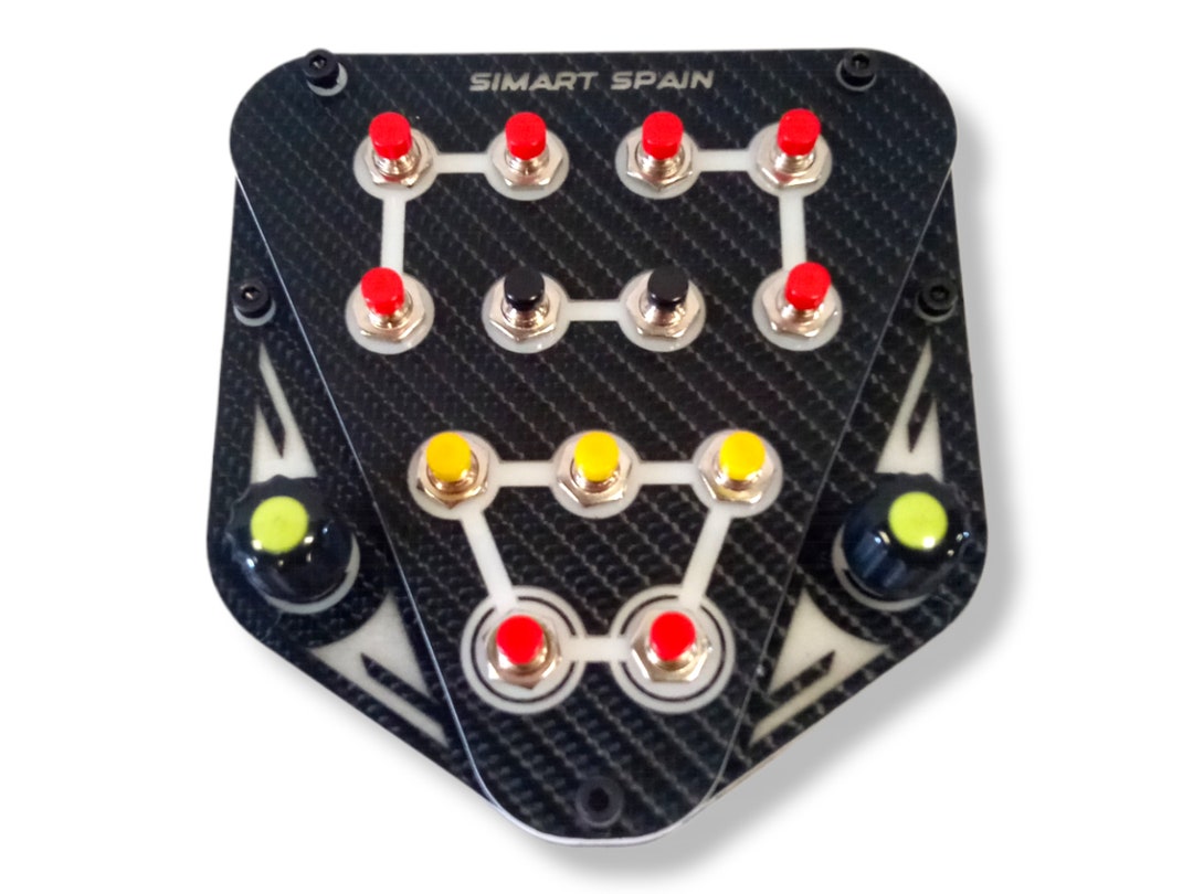 FENIS Backlit Simracing Button Panel. Compatible With Iracing, Assetto ...