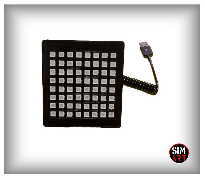 Led Matrix of Flags for V.2024 Simulators. Configurable With Simhub ...