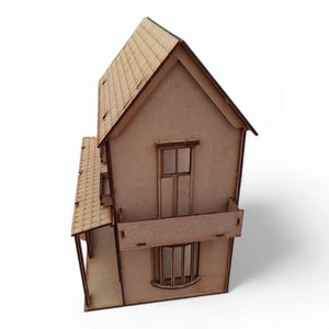 Dollhouse Laser Cut MDF 3mm Model "maria" to Assemble and Paint - Etsy