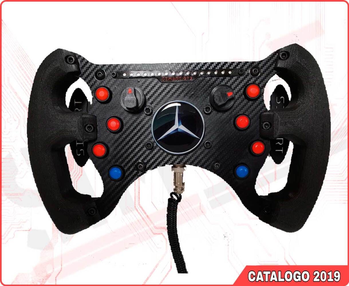 Simart GT3 2024 E1. Simracing Steering Wheel With LED Indicators and ...