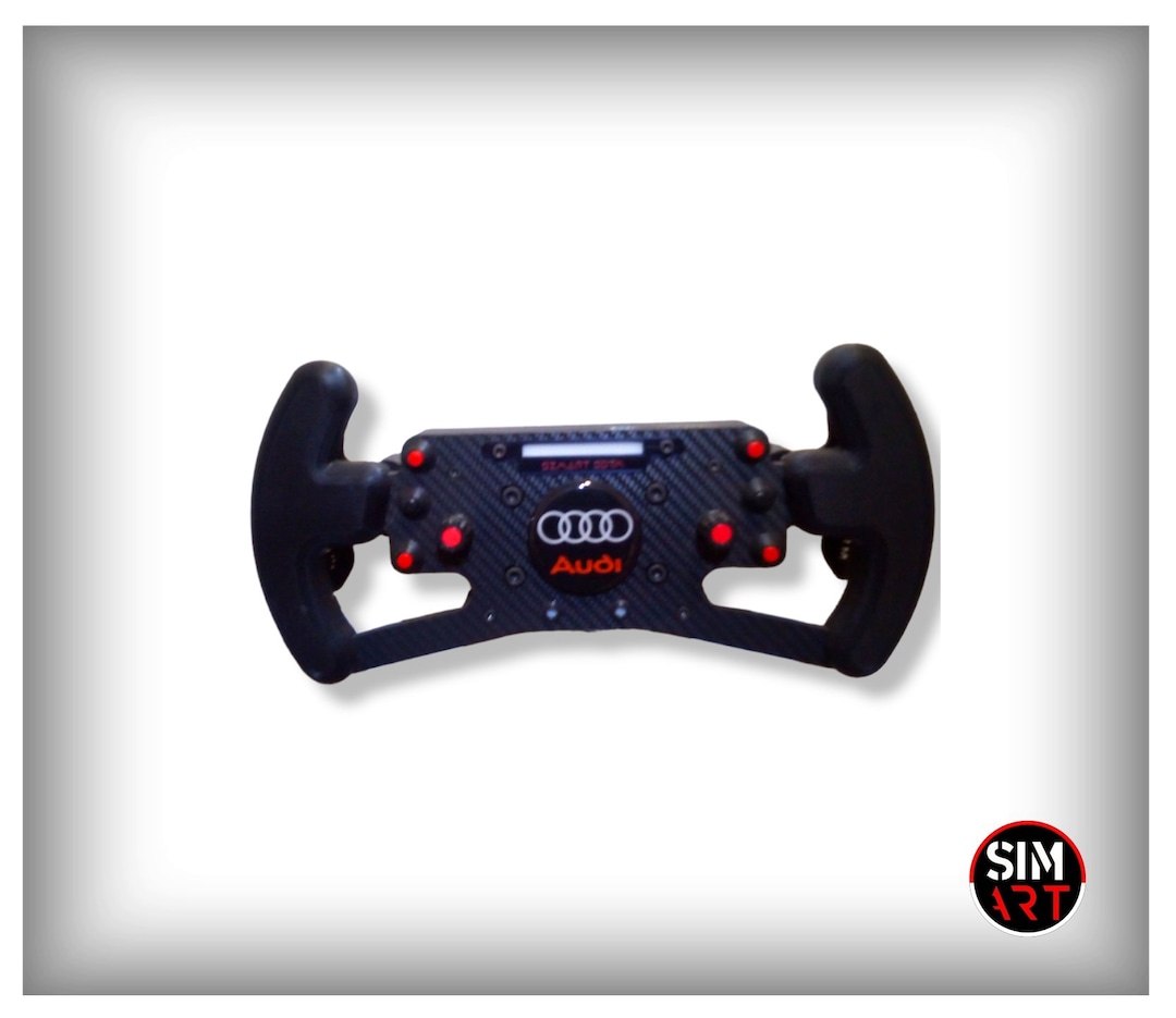 Simart SDTM2 DTM Sim Racing Steering Wheel. Soft Rubber Grip Rim With ...