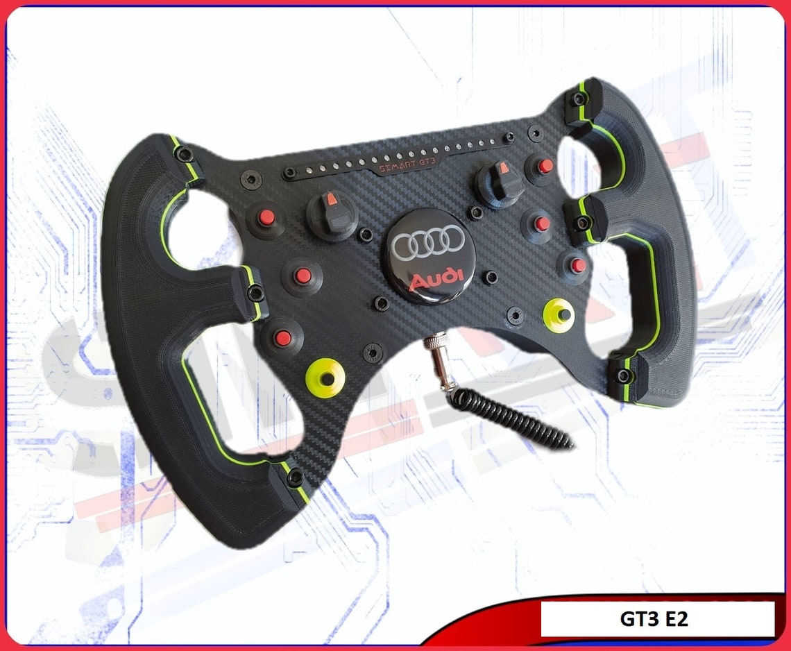 Simart GT3 E2 Steering Wheel. Simracing Ring for GT3 Style Simulators ...