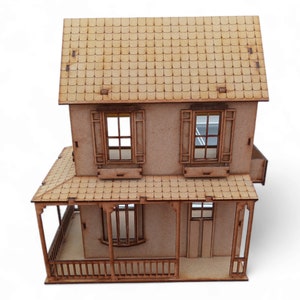 Dollhouse Laser Cut MDF 3mm Model "maria" to Assemble and Paint - Etsy