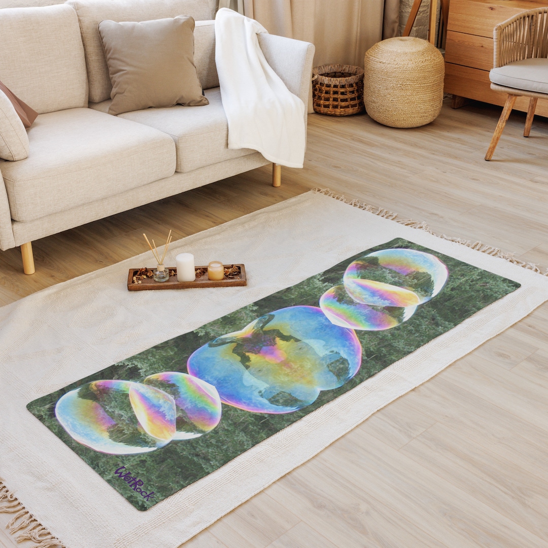 Our "triple Double" Big Bubbles Print Roll-up Yoga Exercise Meditation ...