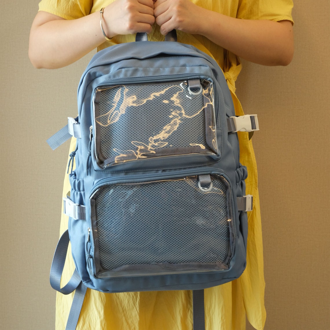 Kawaii Ita Backpack, Pin Bag, Cute Backpack, Waterproof Backpack, Clear ...