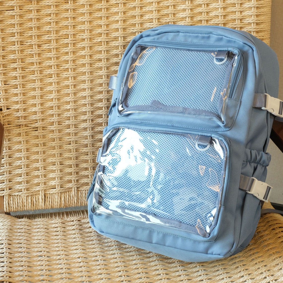 Kawaii Ita Backpack, Pin Bag, Cute Backpack, Waterproof Backpack, Clear ...