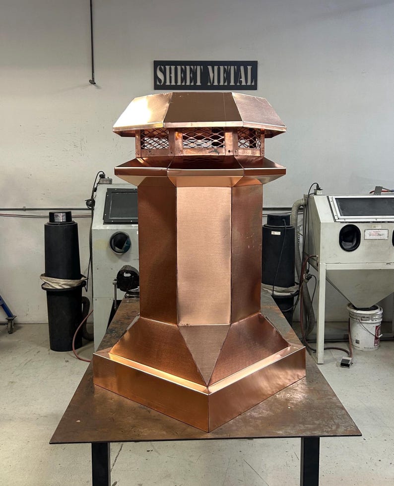 Copper Chimney Cap ( Chimney Pot) - Etsy