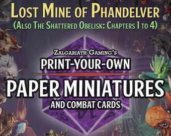DnD Lost Mine of Phandelver Printable Paper Minis and DM Card Super ...
