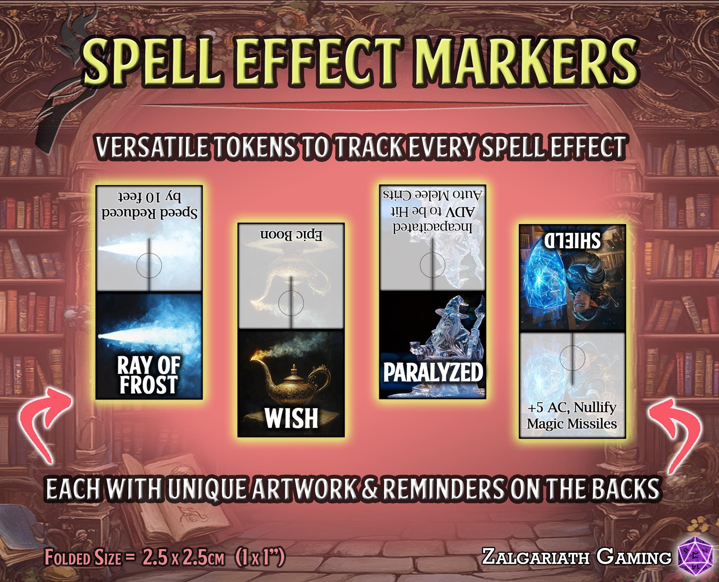 D&D Wizard Spell Card Toolbox: Printable Cards, Area of Effect aoe ...