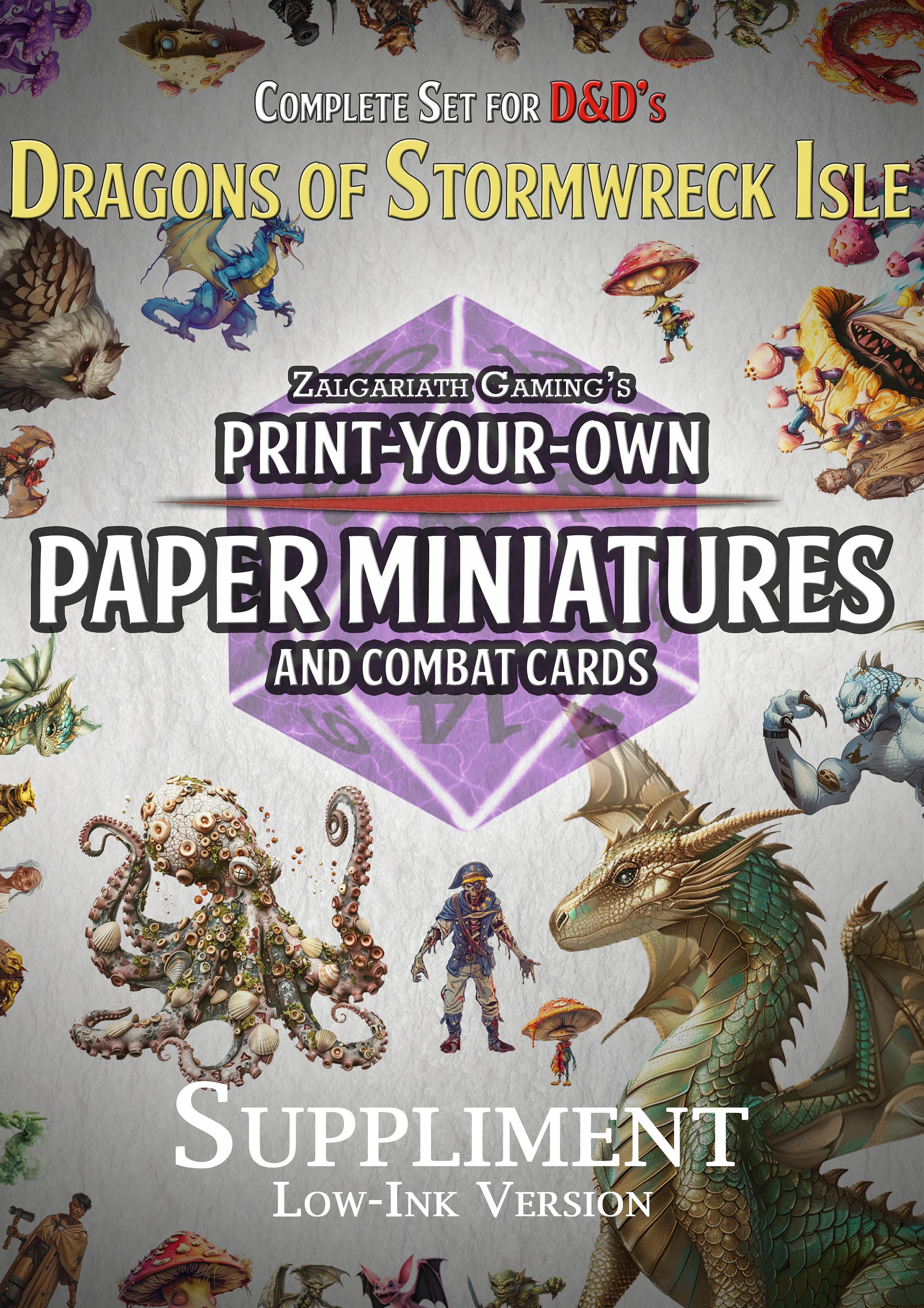 Dnd Dragons of Stormwreck Isle Printable Paper Minis and Creature Cards ...