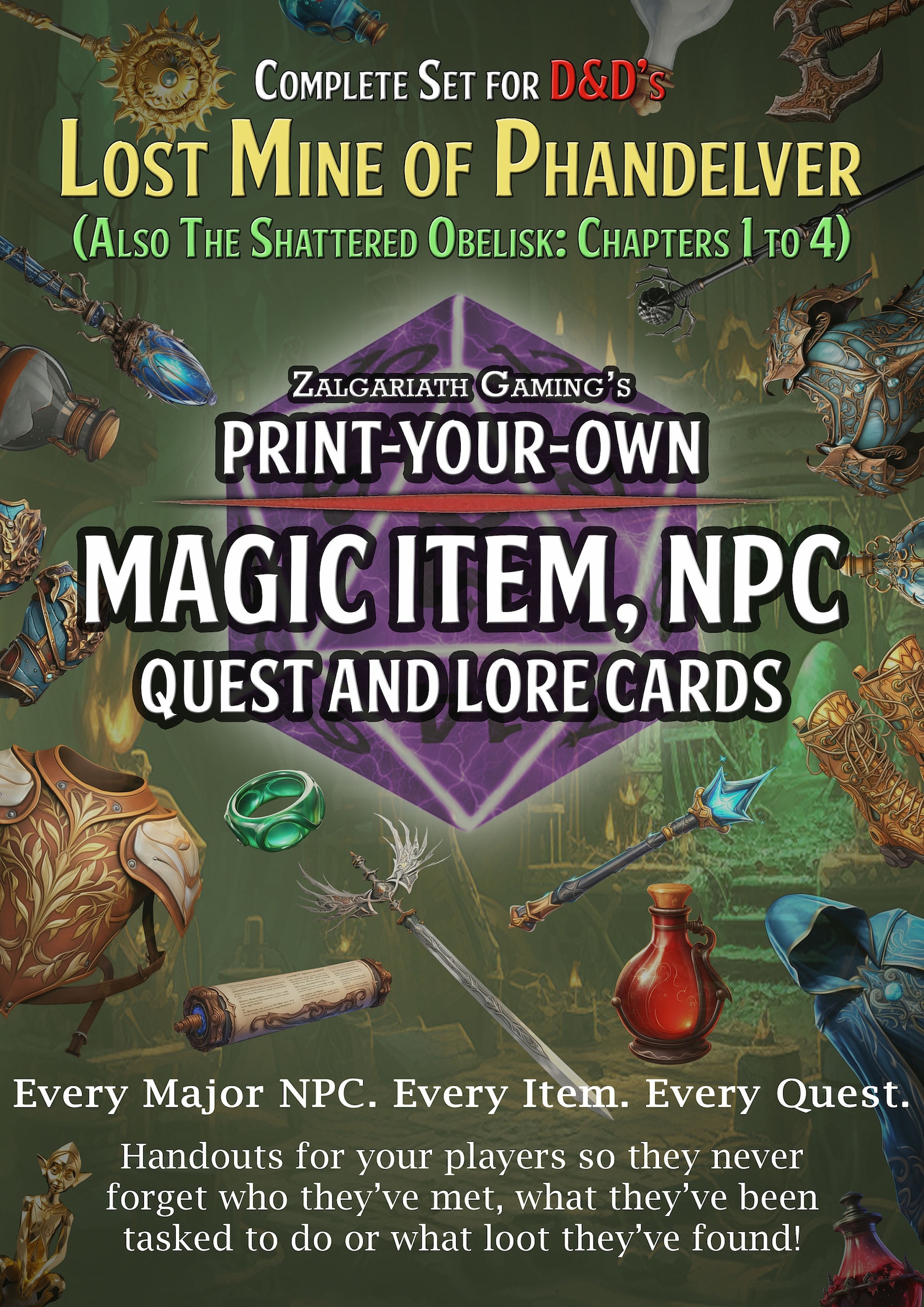 DnD Lost Mine of Phandelver Printable Paper Minis and DM Card Super ...