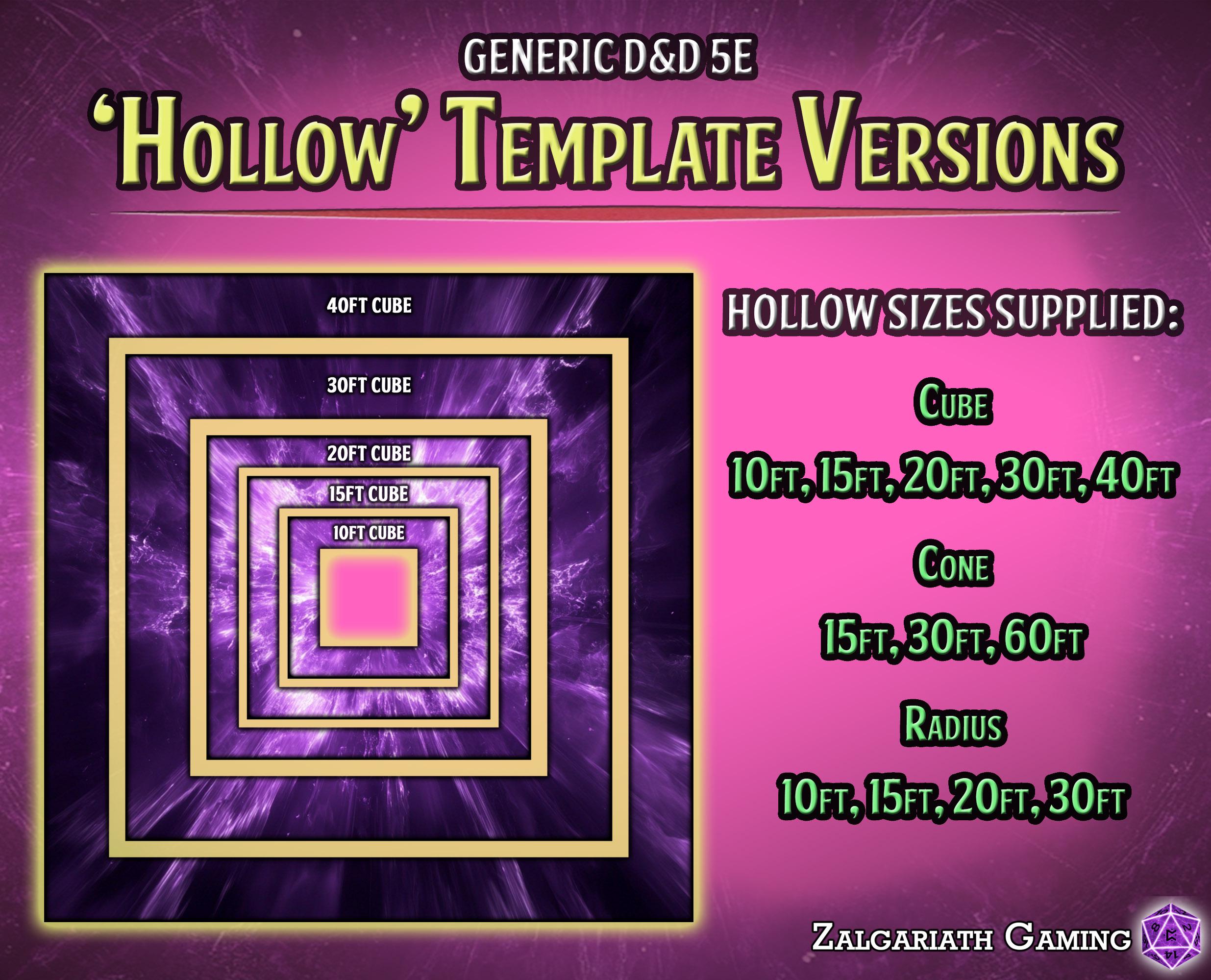 Dnd 5e Spell Aoe Templates: Cones, Cubes, Lines & Radius Circles ...