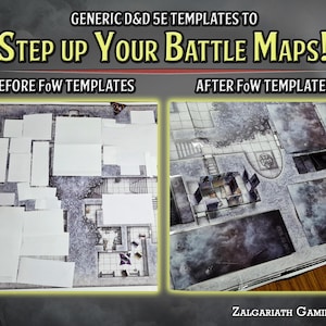 Dnd Printable Fog of War Template Tiles - Etsy