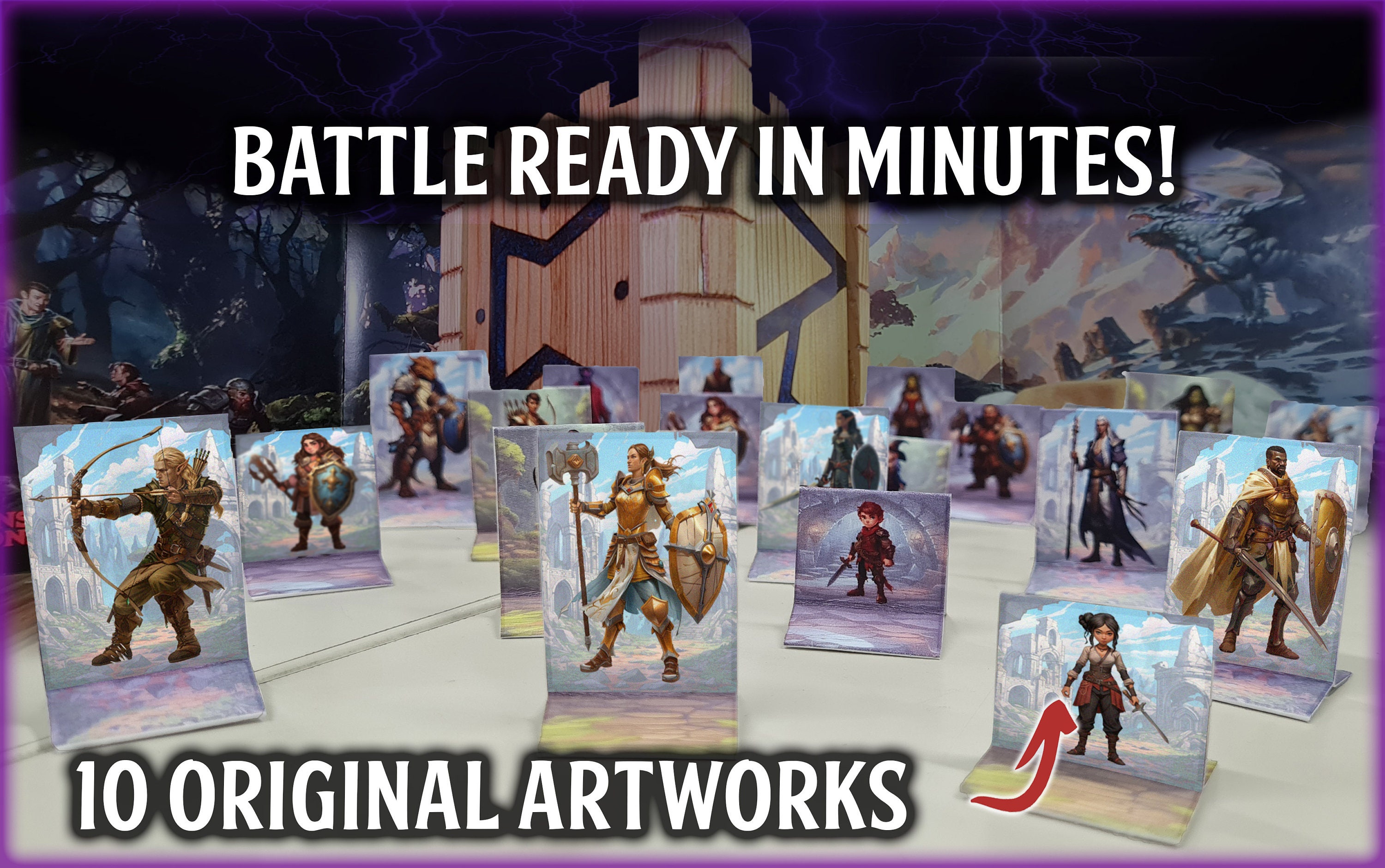 Dnd Dragons of Stormwreck Isle Player Character Printable Paper Minis ...