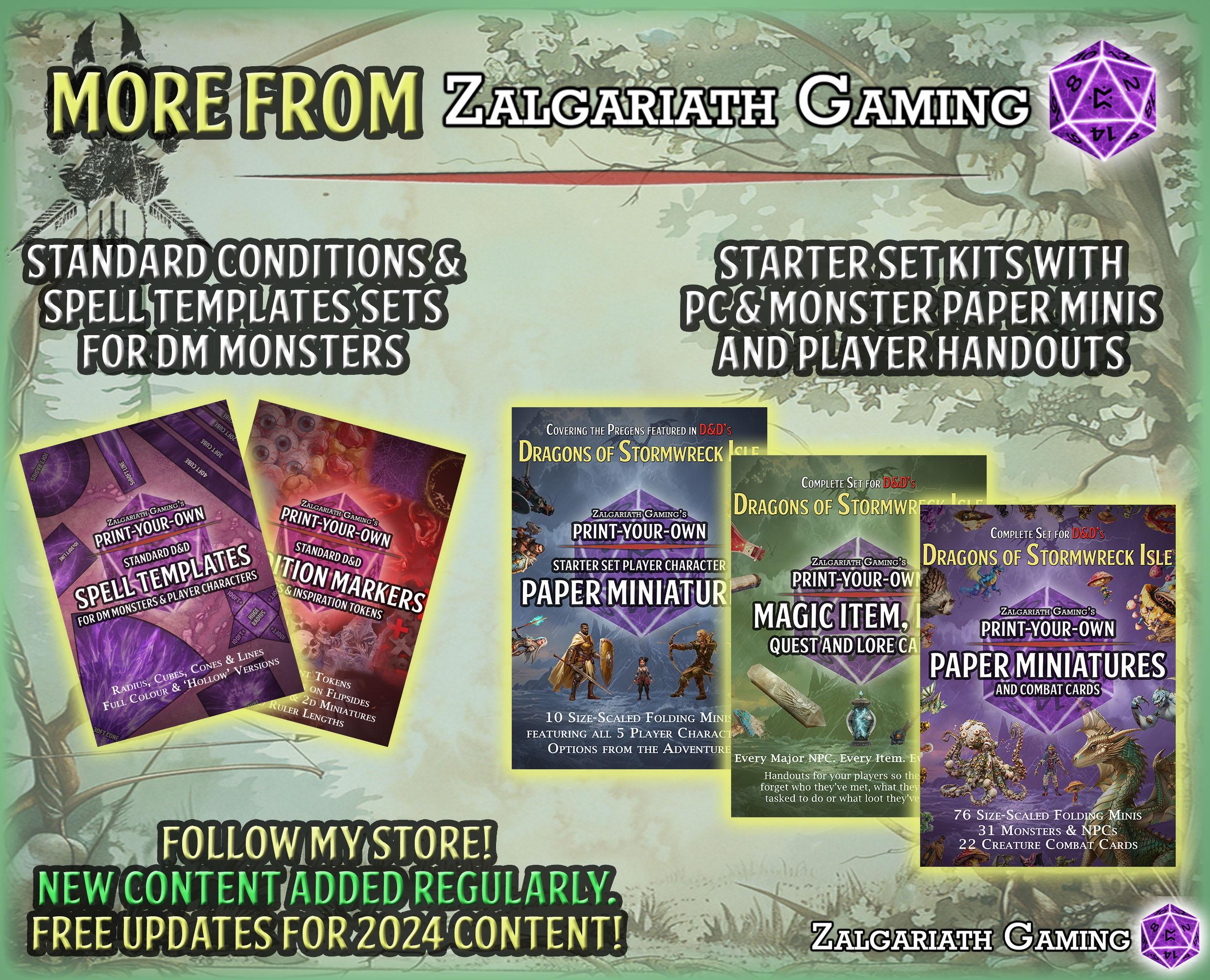 Dnd Ranger Toolbox (2014 & 2024): Printable Spell Cards, Area of Effect ...