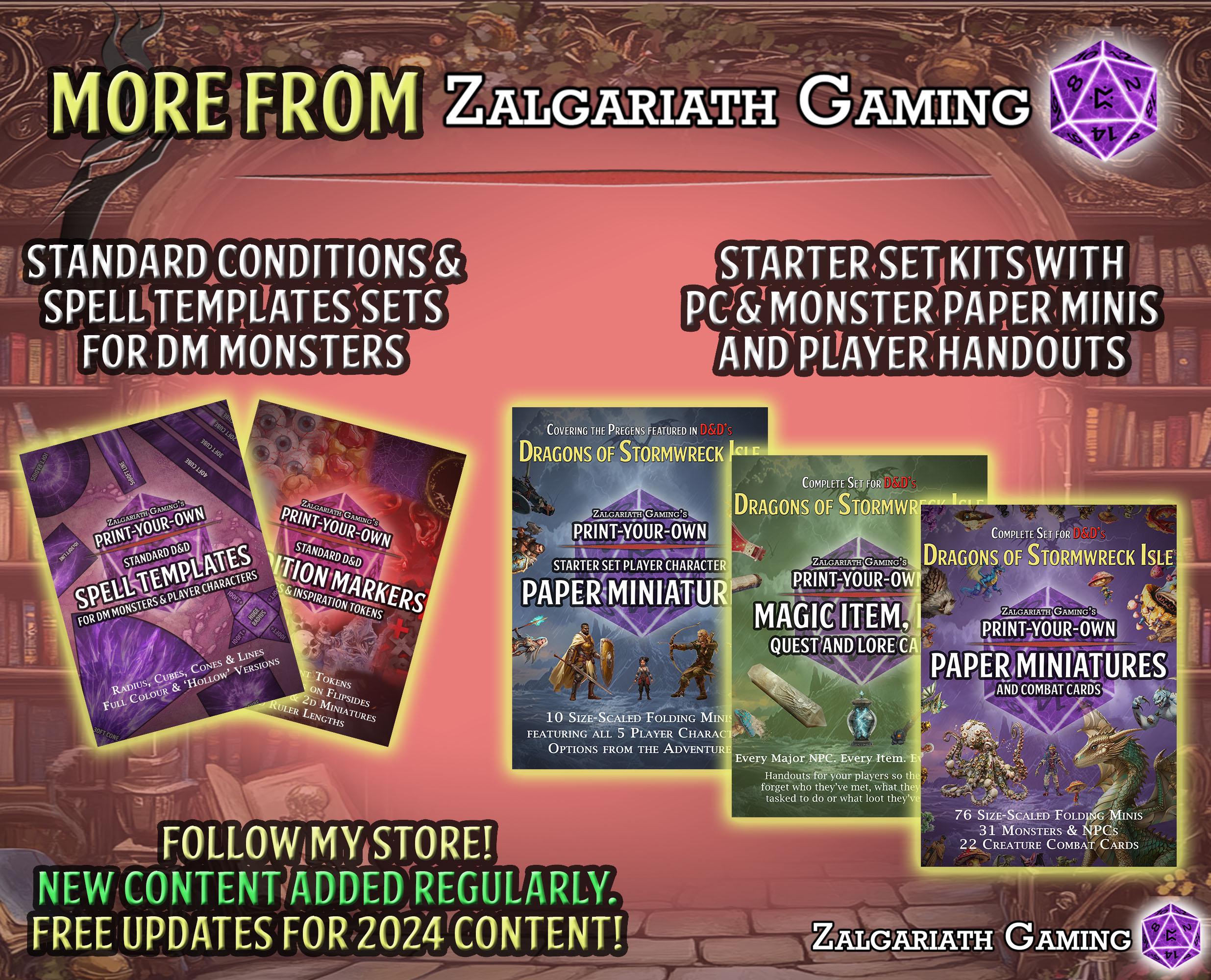 D&D Wizard Spell Card Toolbox: Printable Cards, Area of Effect aoe ...