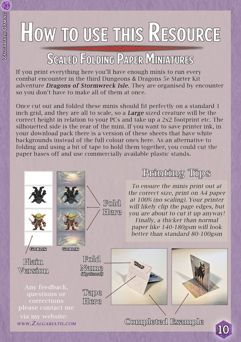 Dnd Dragons of Stormwreck Isle Printable Paper Minis and Creature Cards ...