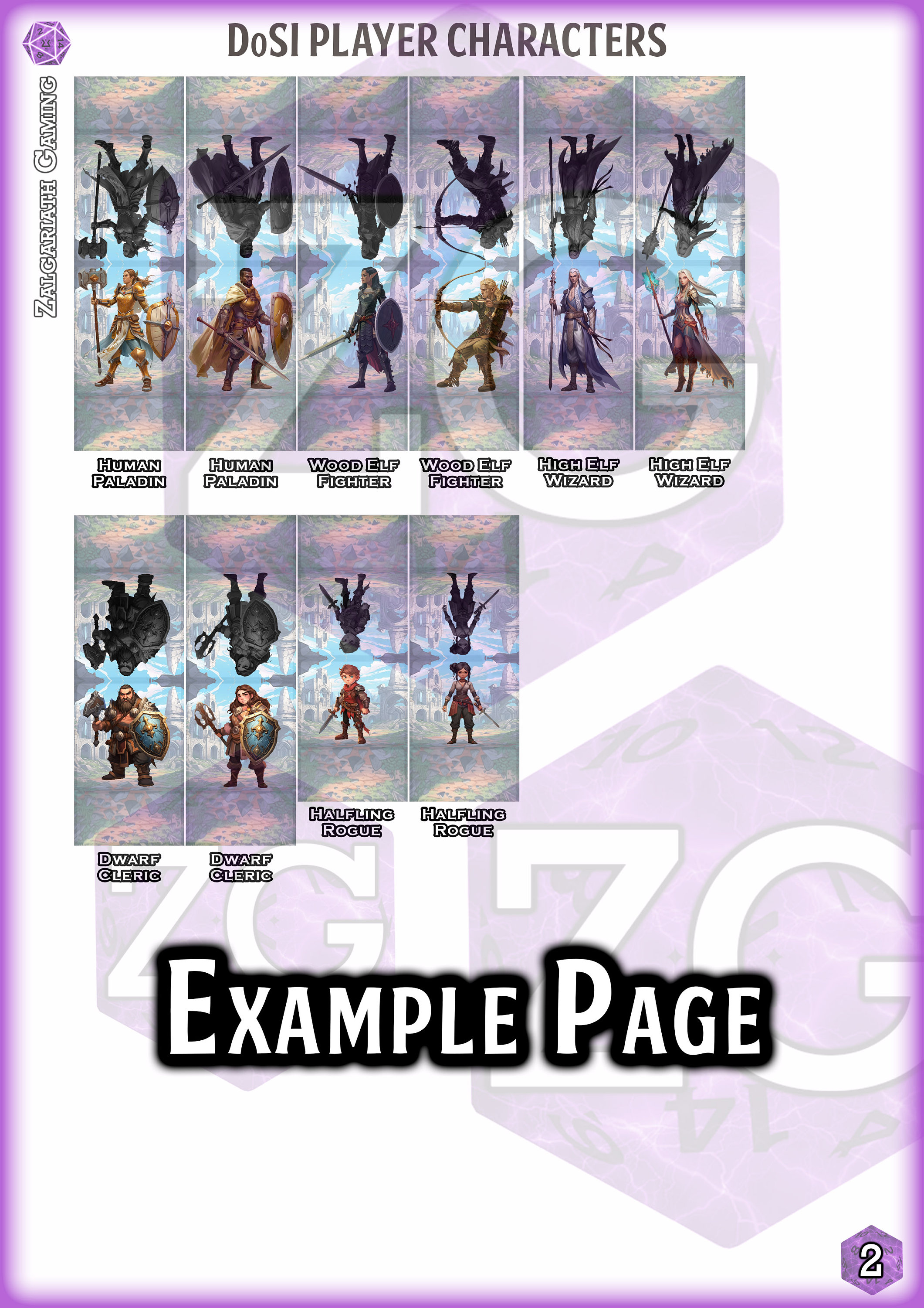 Dnd Dragons of Stormwreck Isle Player Character Printable Paper Minis ...