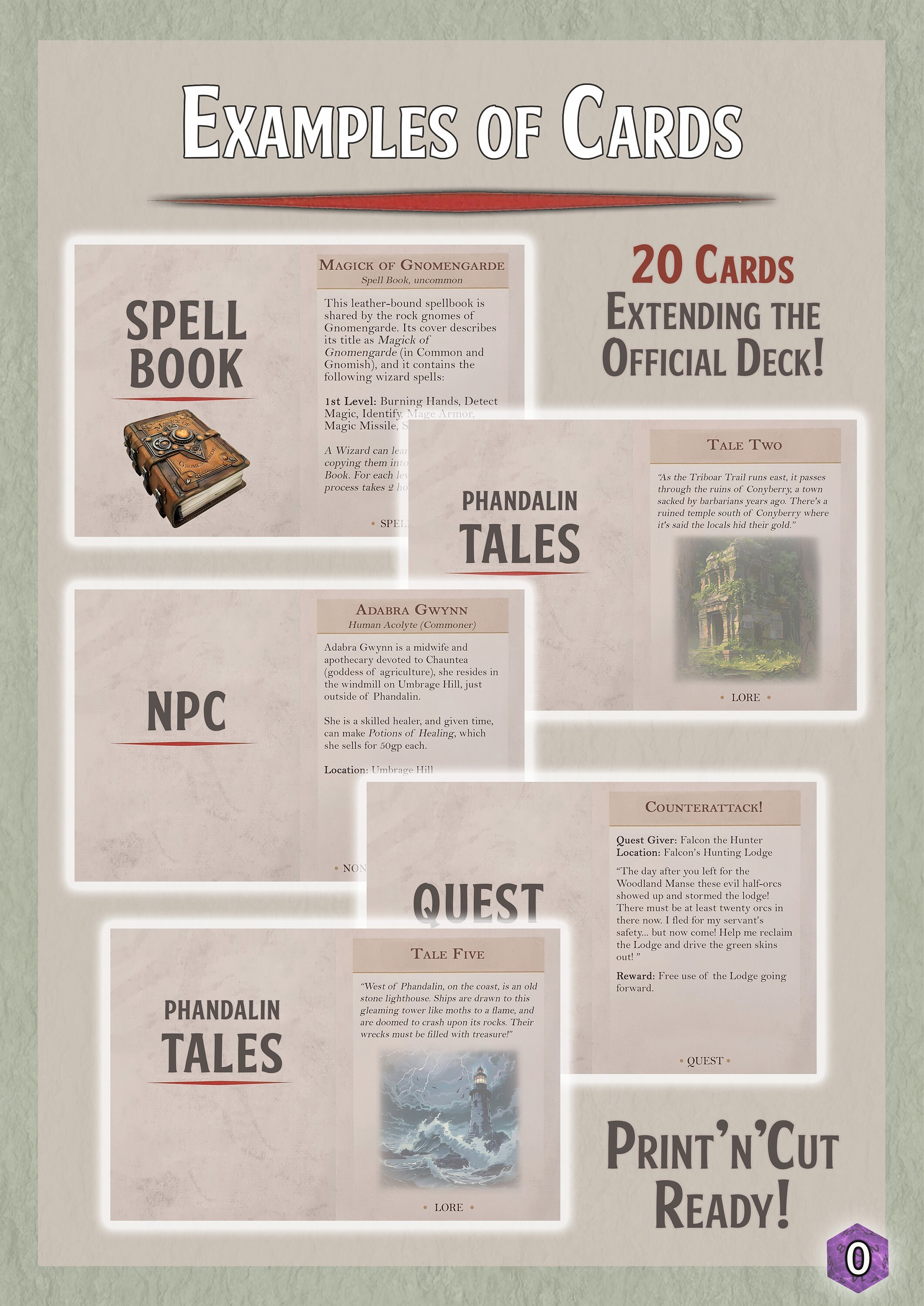 Dnd Dragon of Icespire Peak Printable DM Handouts - NPC, Quest, Lore ...