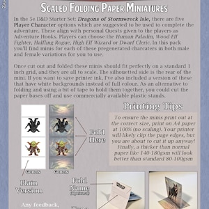 Dnd Dragons of Stormwreck Isle Player Character Printable Paper Minis ...
