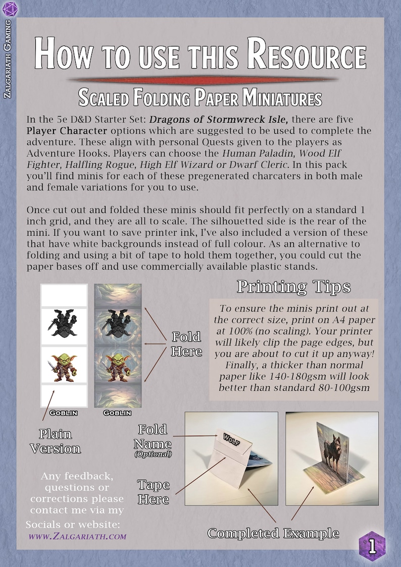 Dnd Dragons of Stormwreck Isle Player Character Printable Paper Minis ...