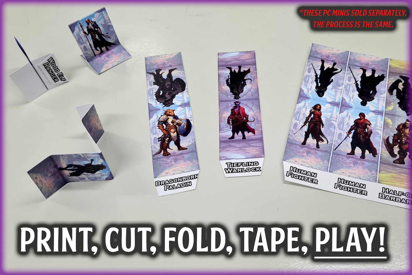 Dnd Dragon of Icespire Peak Printable Paper Minis and Creature Cards - Etsy