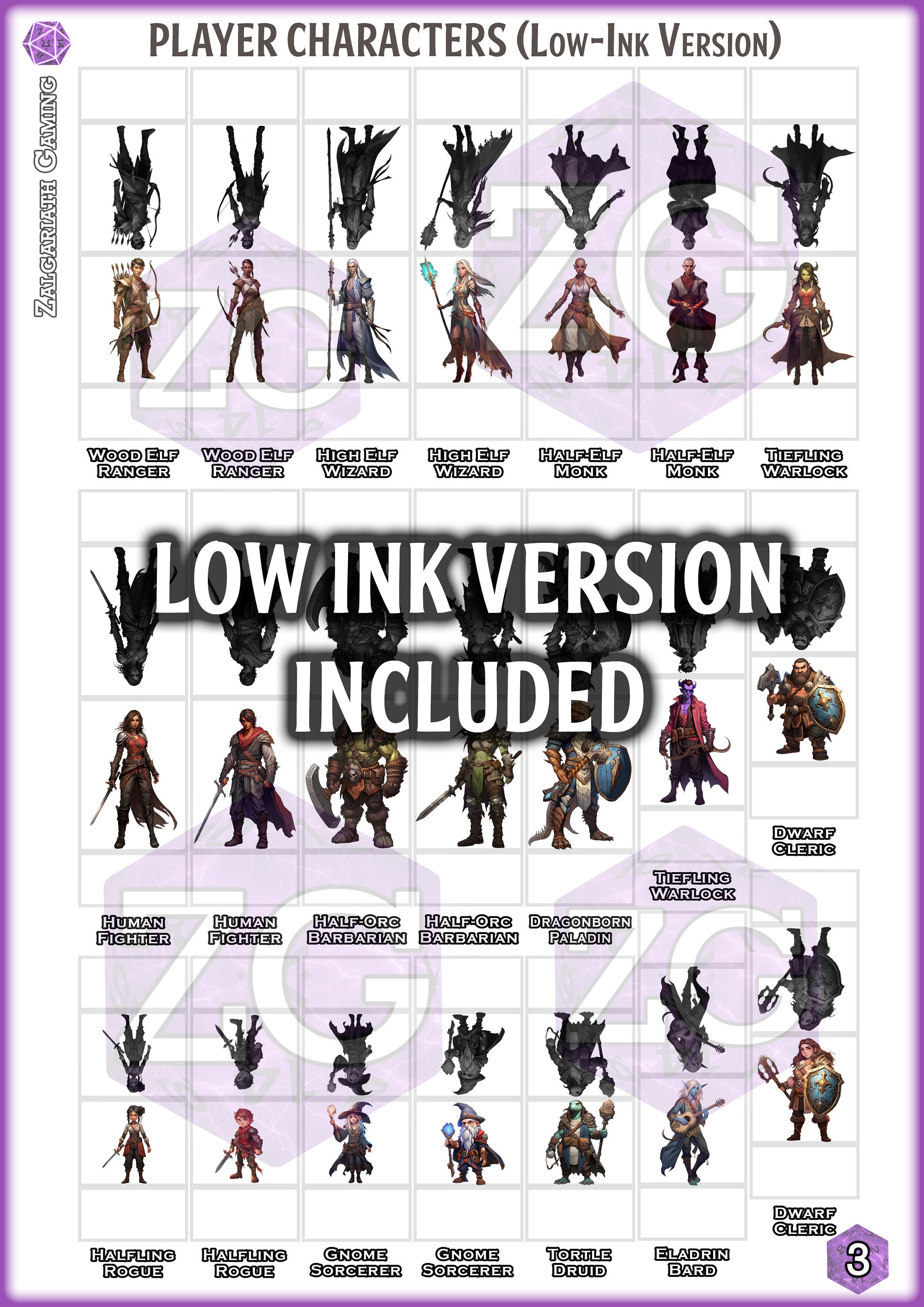 Dnd Lost Mine of Phandelver Player Character Printable Paper Minis - Etsy