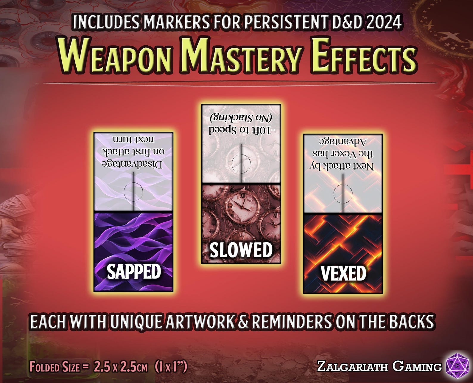 Dnd Printable Condition Markers, Weapon Mastery and Inspiration Tokens ...