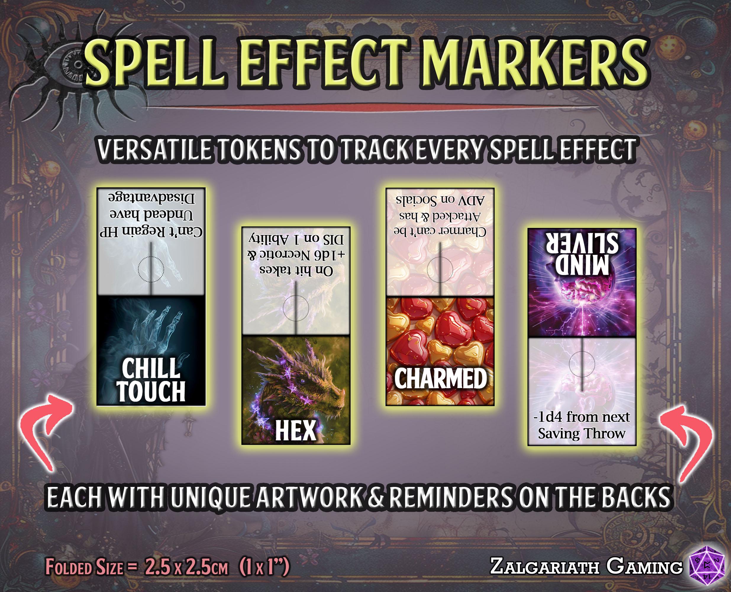 Dnd Warlock Toolbox (2014 & 2024): Printable Spell Cards, Area of ...