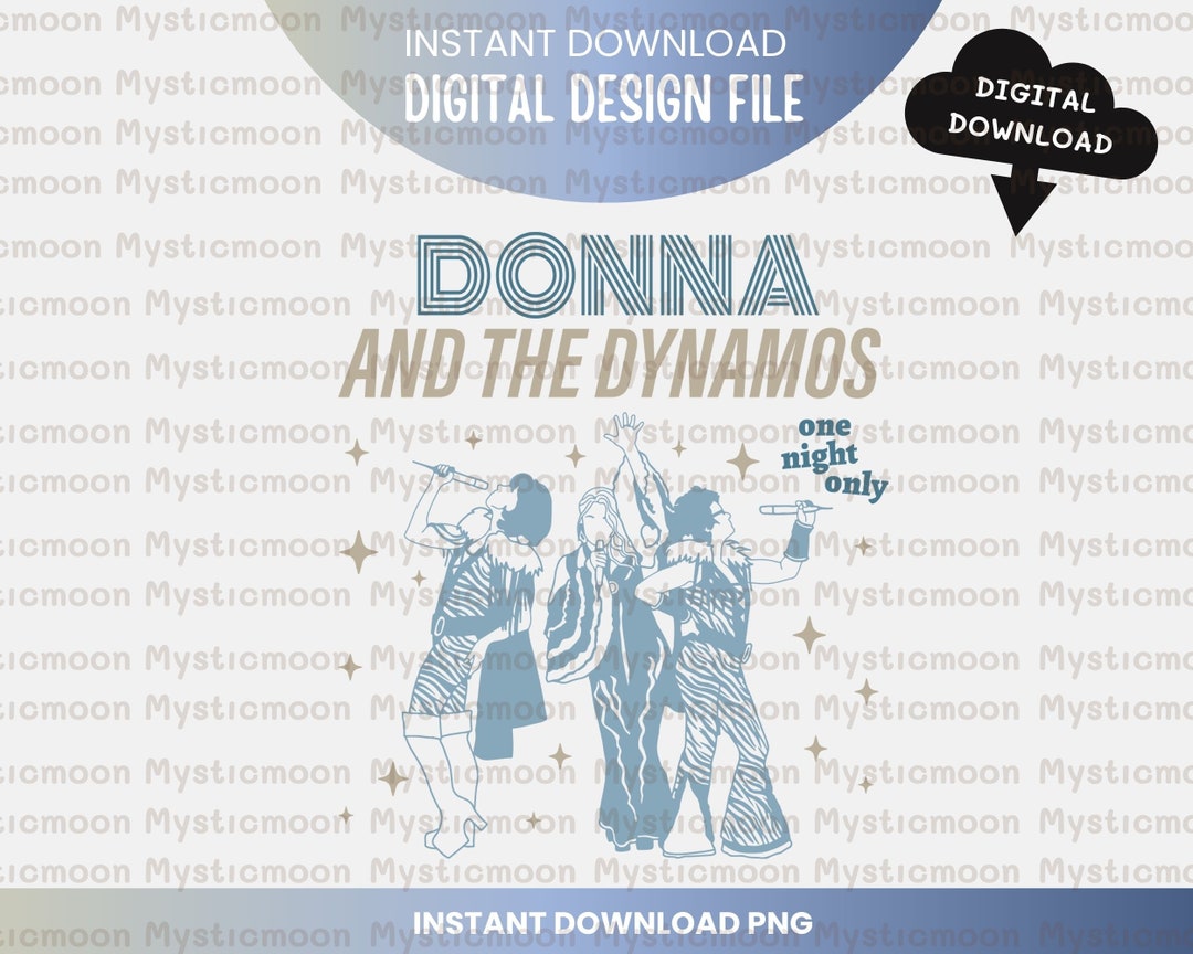 Donna and the Dynamos, One Night Only Png, Retro Vintage ...