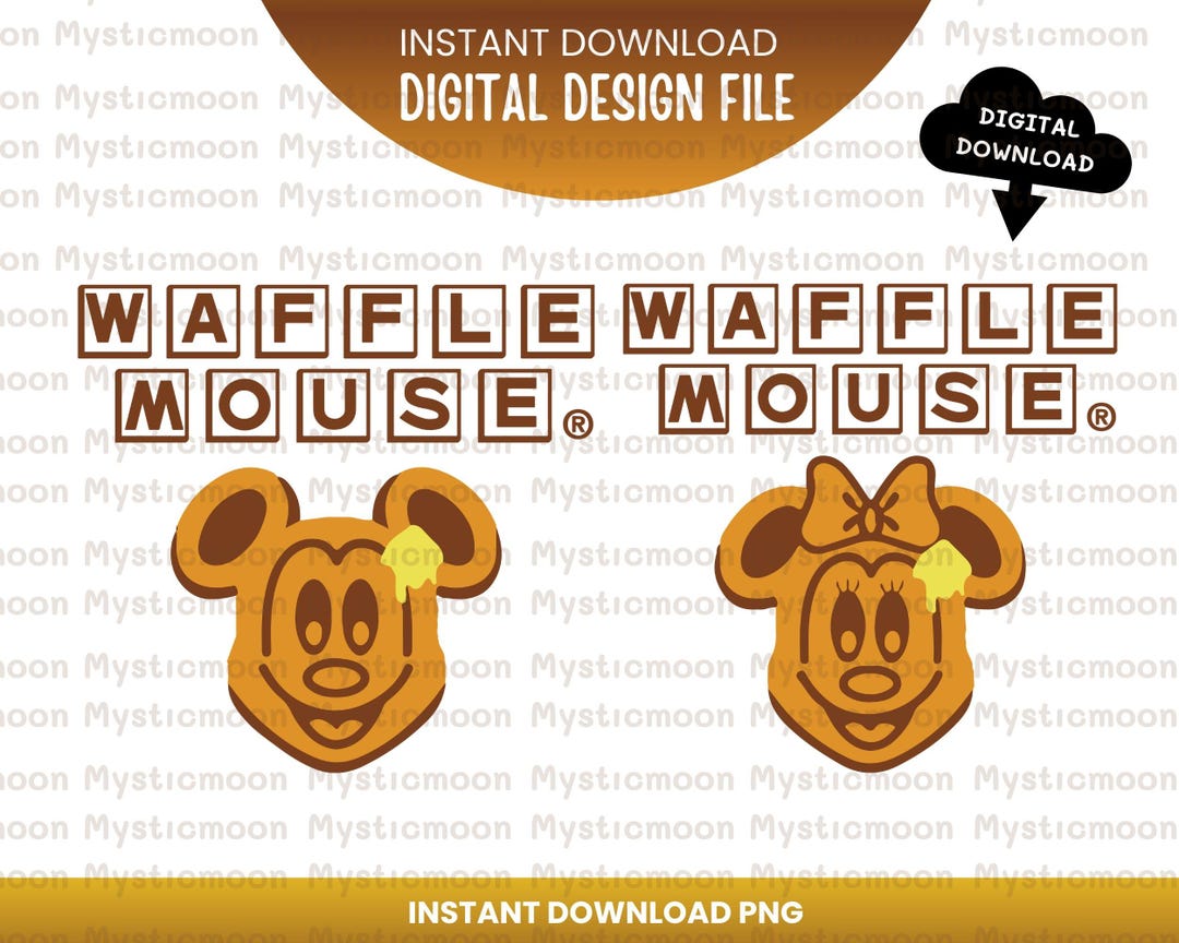 Waffle Mouse PNG, Funny Mouse Cake PNG, Waffle Tee, Customize Gift ...