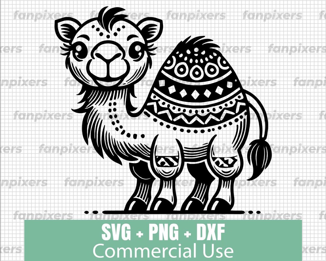 Cute Camel SVG, PNG, DXF for Commercial Use. Perfect Digital Download ...