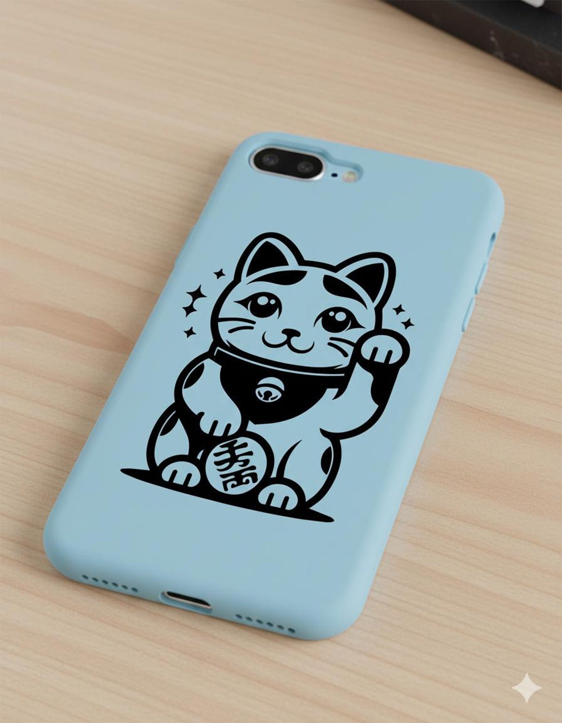 Maneki Neko SVG: Lucky Cat Clipart, Commercial Use (digital Download ...
