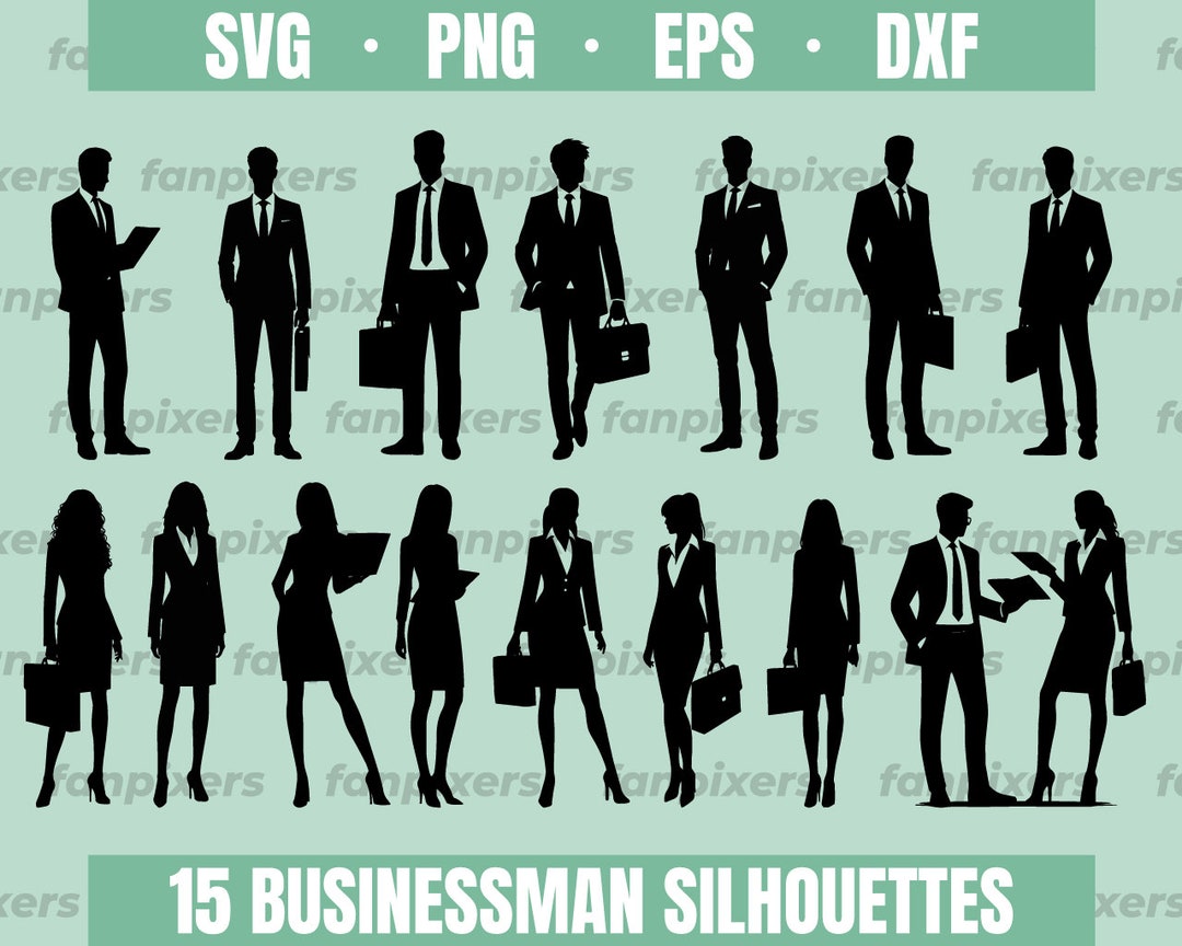 Business Man SVG Bundle,business Woman Svg,business People Svg ...