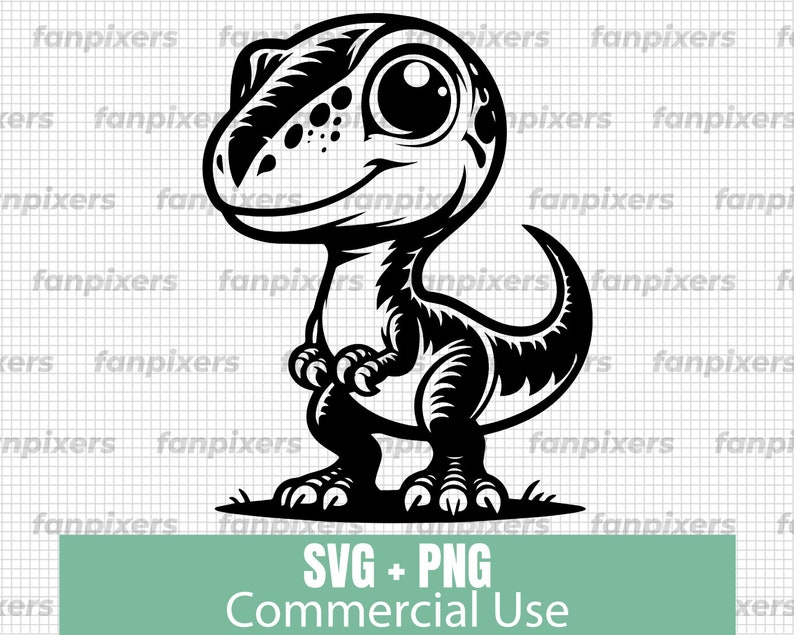 Baby T-rex Dinosaur SVG PNG Clipart (digital Download) - Etsy