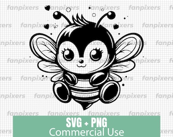 Floral Bee SVG, Honeybee Svg, Bee Png, Queen Bee Svg, SVG Files for ...