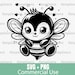 Cute Bee SVG PNG, Lovely Bee Svg, Cute Baby Bee Svg, SVG Files for ...