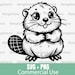 Cute Beaver SVG and PNG, Perfect for Commercial Use, Digital Download ...