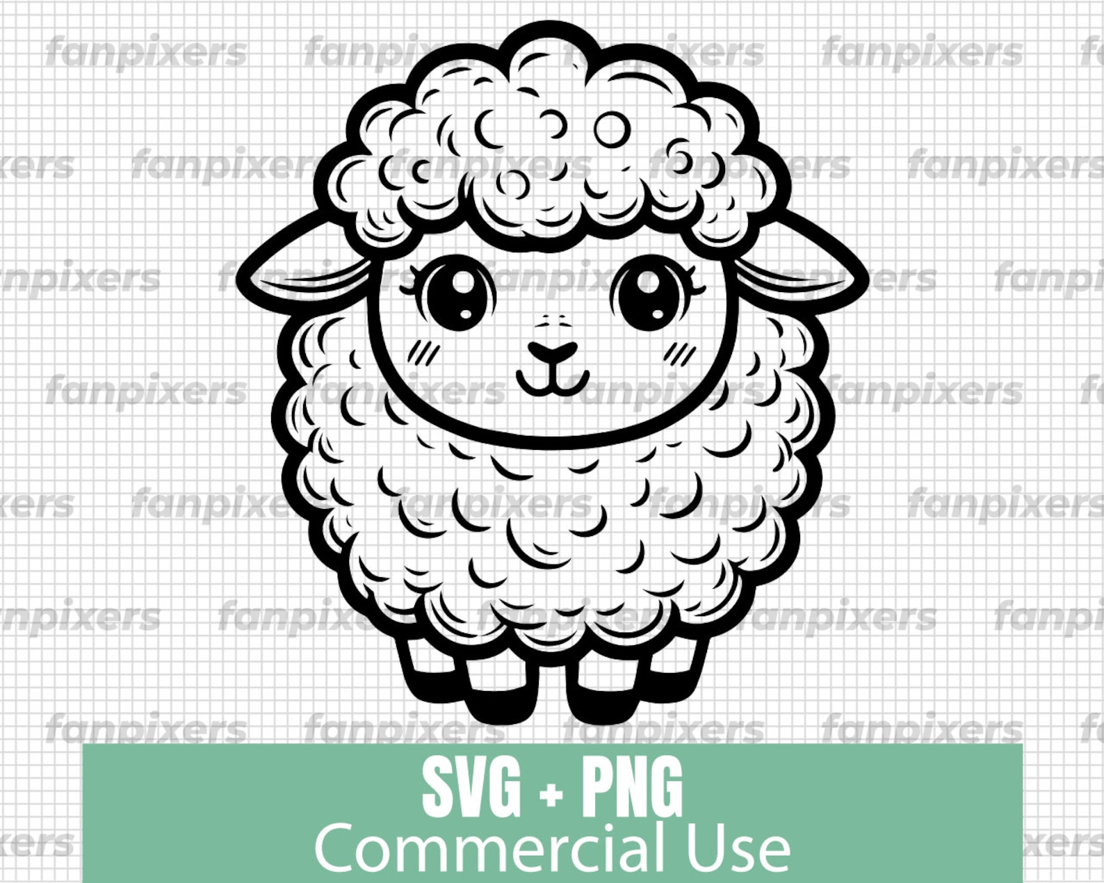 Cute Sheep SVG and PNG Files for Cricut, Ideal for Commercial Use, DIY ...