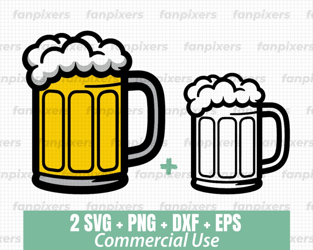 Beer Mug Svg, Alcohol Svg, Beer Mug Png, Beer Clipart, Wine and Beer ...