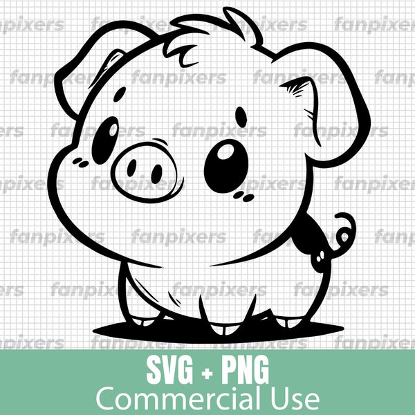 Pig Svg - Etsy