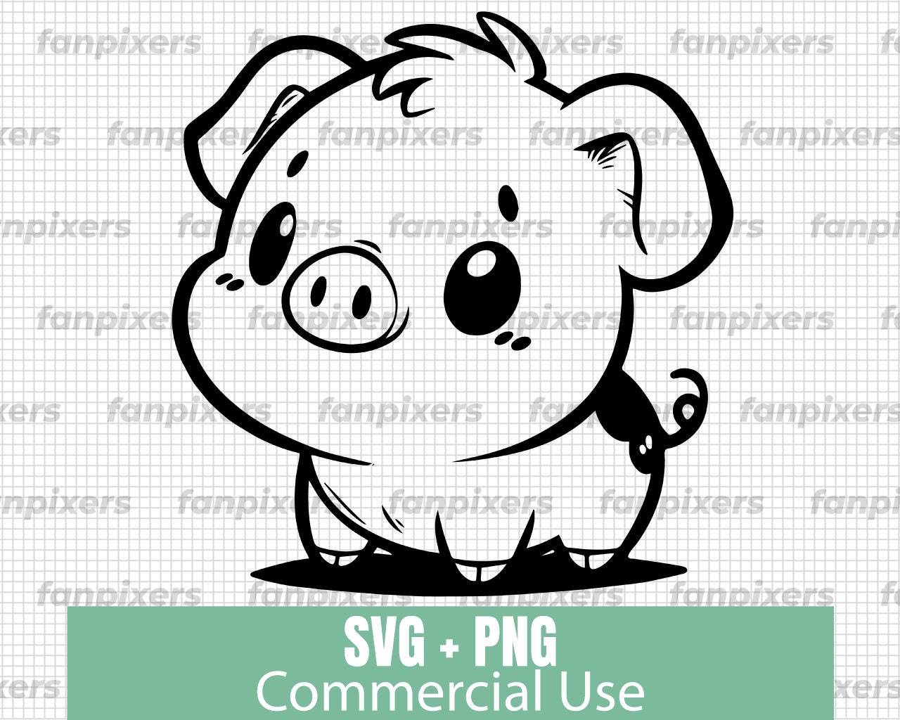 Baby Pig SVG PNG, Commercial Use (digital Download) - Etsy