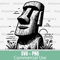 EASTER ISLAND SVG, Easter Island Heads Svg, Easter Island Statue Svg ...