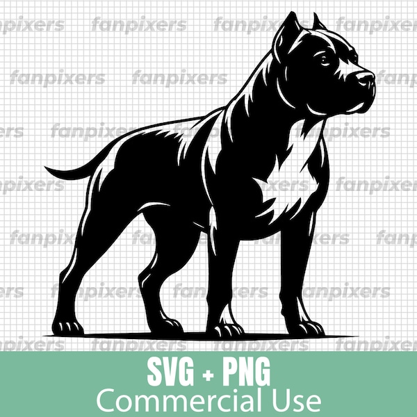 Pitbull Svg - Etsy
